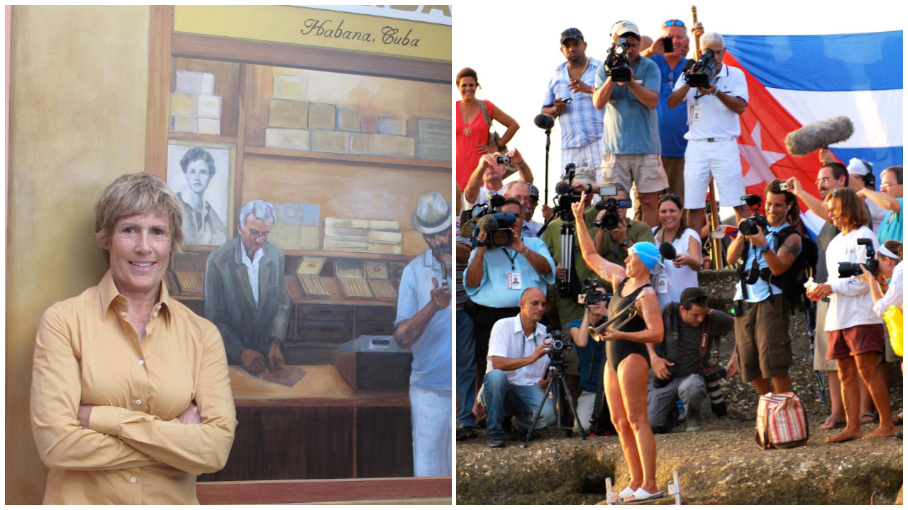 La nadadora Diana Nyad cuenta cómo llegó nadando de Cuba a Florida con ...