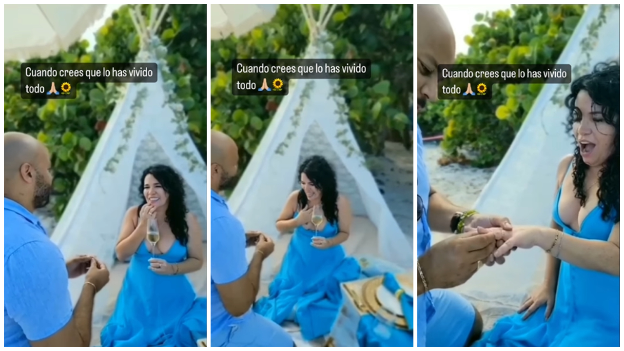 Así fue la romántica propuesta de matrimonio de la actriz Yerlín Pérez