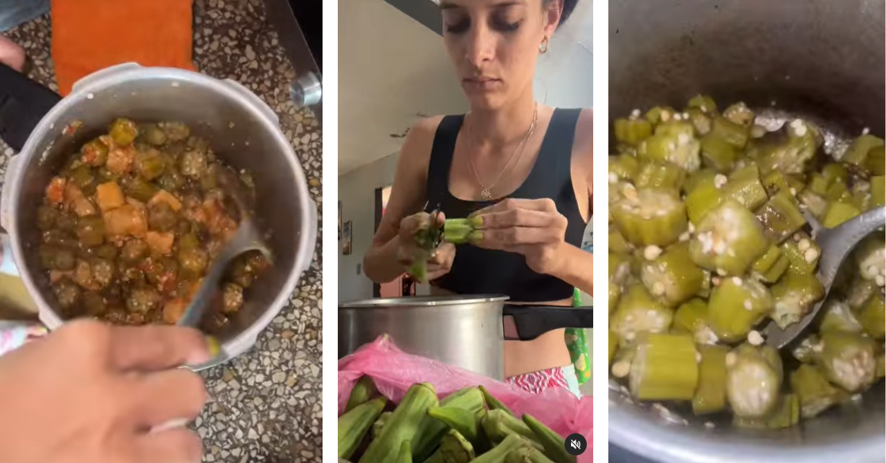 El truco para hacer quimbombó con carne de puerco sin baba